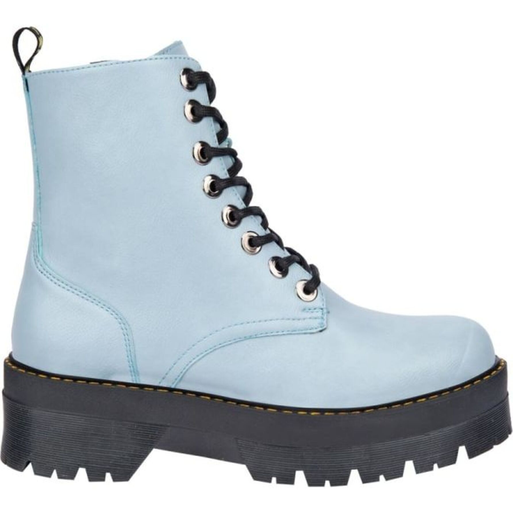 Botas para mujer, estilo militar, con cierre y cordones y suela track ...