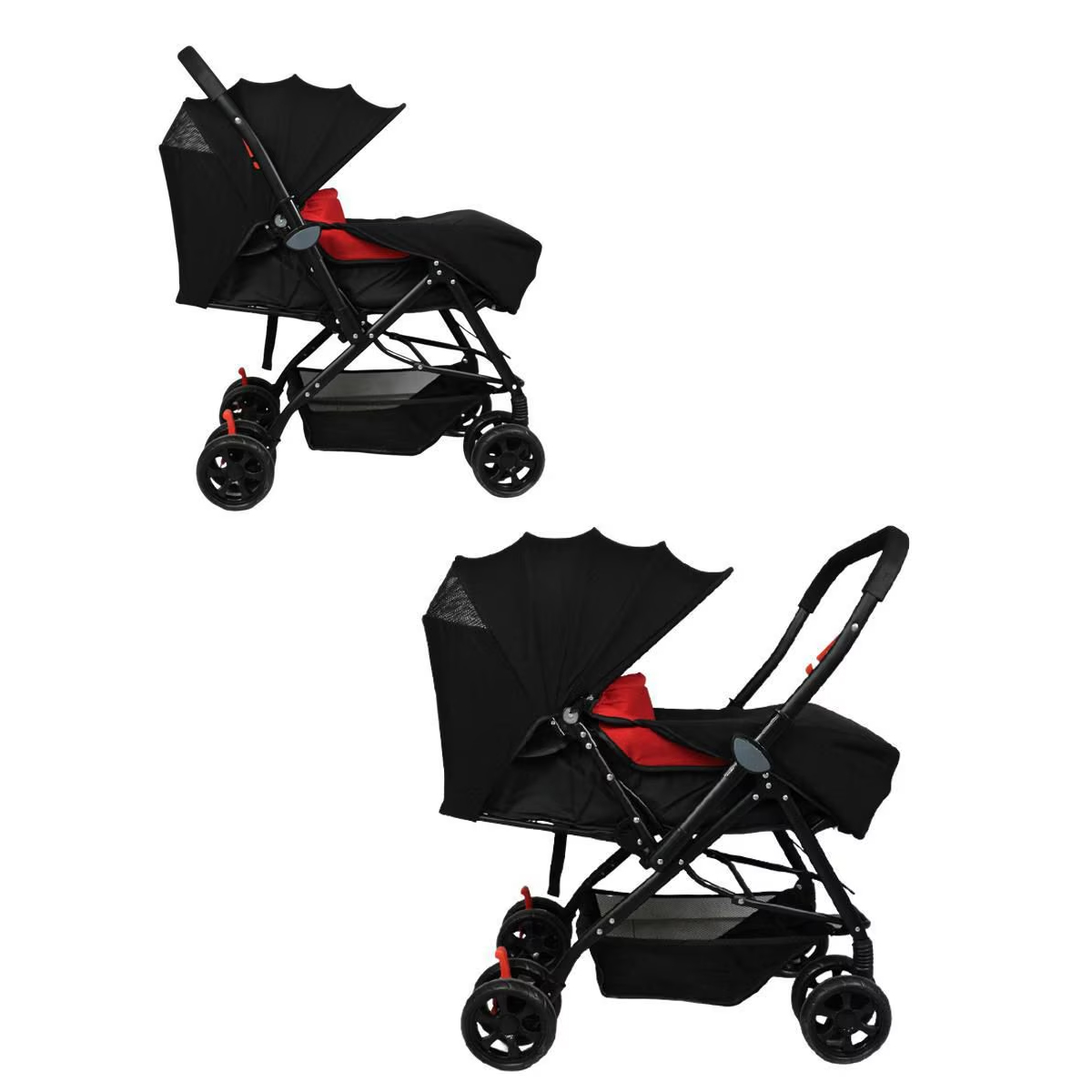 Carriola Con Cubre Pies De Mango Reversible, Noni Is-555 S Color Rojo ...