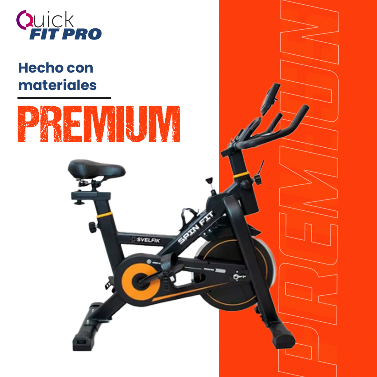 Bicicleta de Spinning Quick Fit Pro: Cardio y Fitness con Resistencia ...