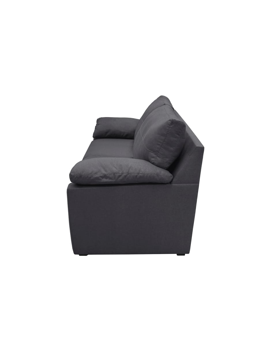 Sofá Sefora De 3 Plazas Tapizado Linato Color Gris