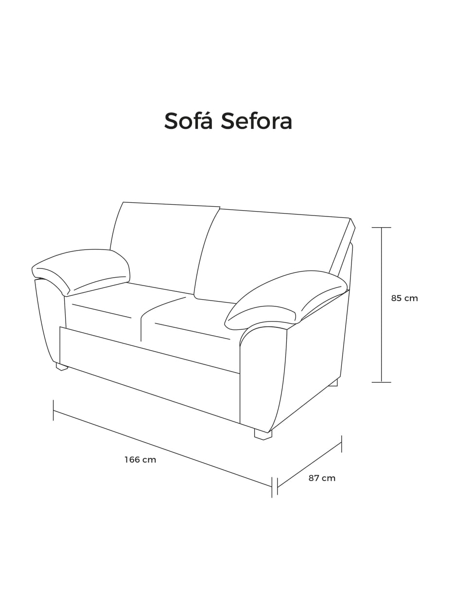 Sofá Love Seat 2 Plazas Sefora Tapizado Linato Color Gris