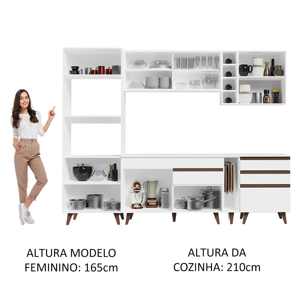 Cocina Integral Completa Modular Madesa Reims 270cm BB 01