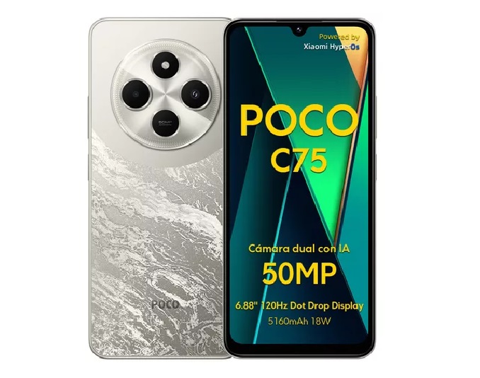 Xiaomi Poco C75 128Gb 6Ram Color Oro Dualsim Nuevo Libre