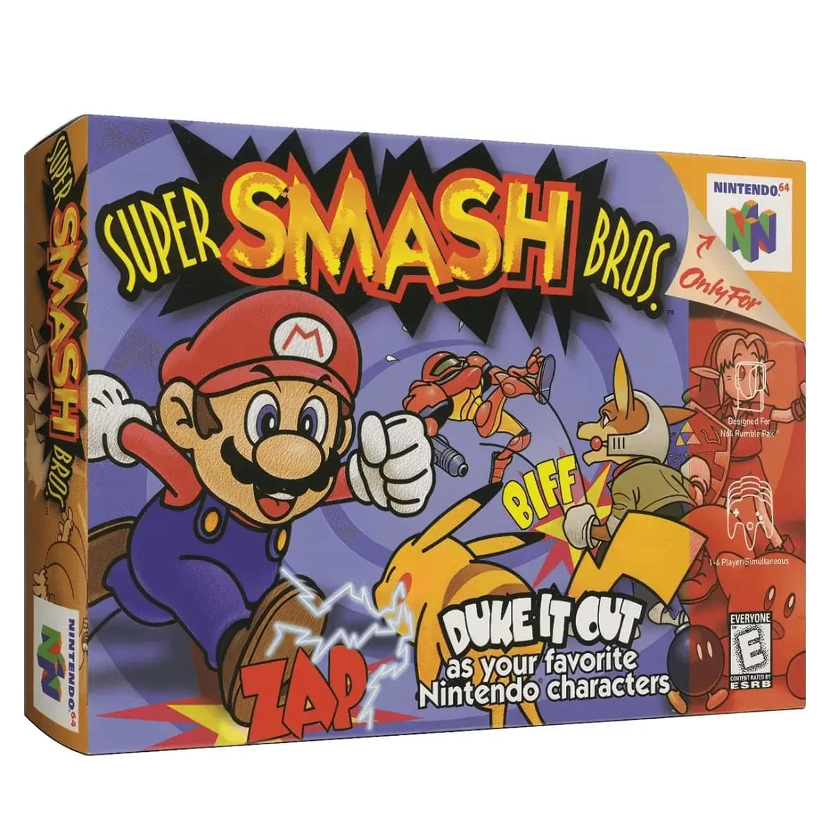 Super Smash Bros Standard Edition Nintendo 64 Físico En Caja.