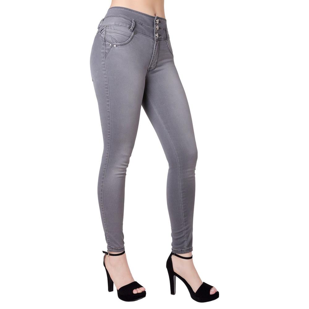 Jeans Mujer Moda Skinny Gris Fergino 52905014