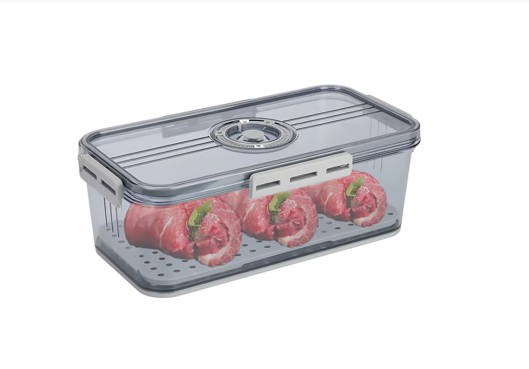 Recipiente para Alimentos para Refrigerador tamaño Mediano y Tapa con ...