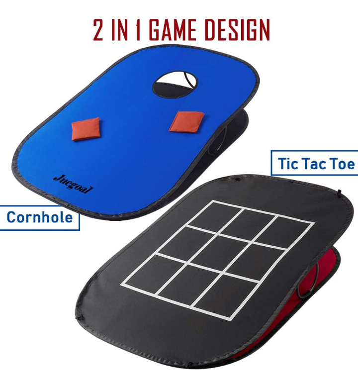 Juego de cornhole portátil plegable 2 en 1