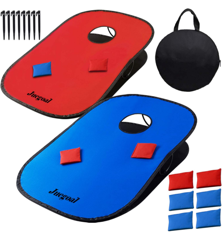Juego de cornhole portátil plegable 2 en 1