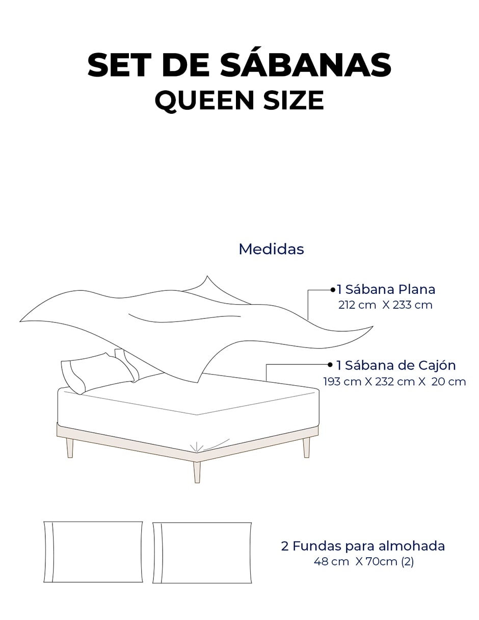 Juego de Sábanas Queen Size Spring Air Essence Caqui 100% Microfibra