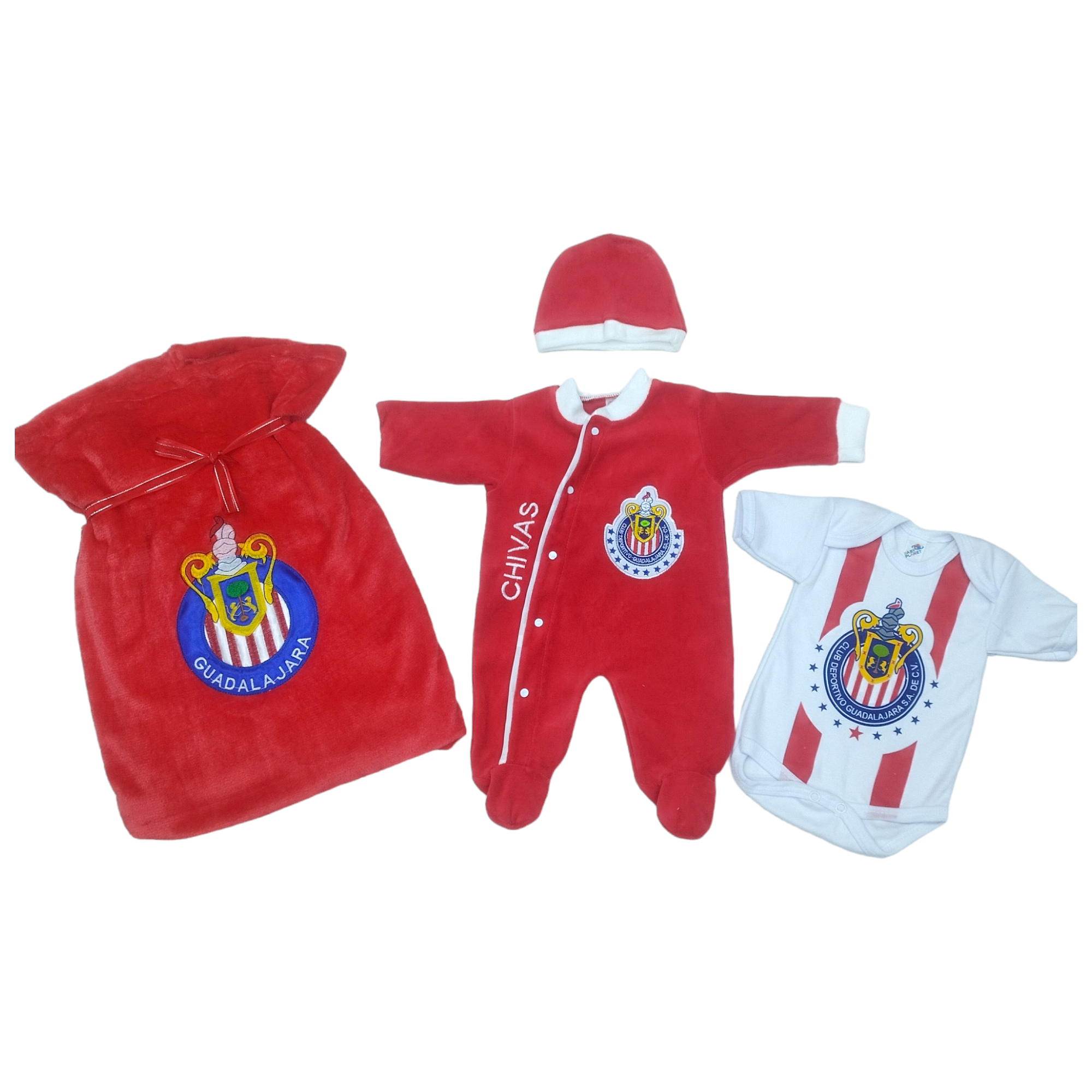 Kit Bienvenida Recién Nacido O Bebés Equipos Fútbol Mexicano Chivas 1 a ...