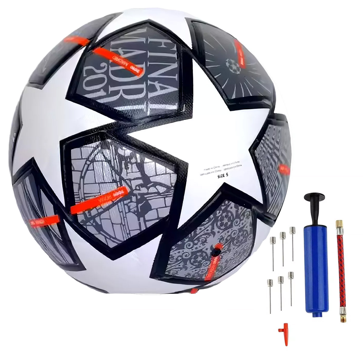 Balón de Futbol Soccer profesional #5 Champions Gris