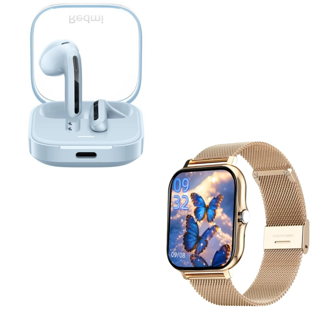 Audífonos Xiaomi Redmi Buds 6 Active + Smartwatch Y13