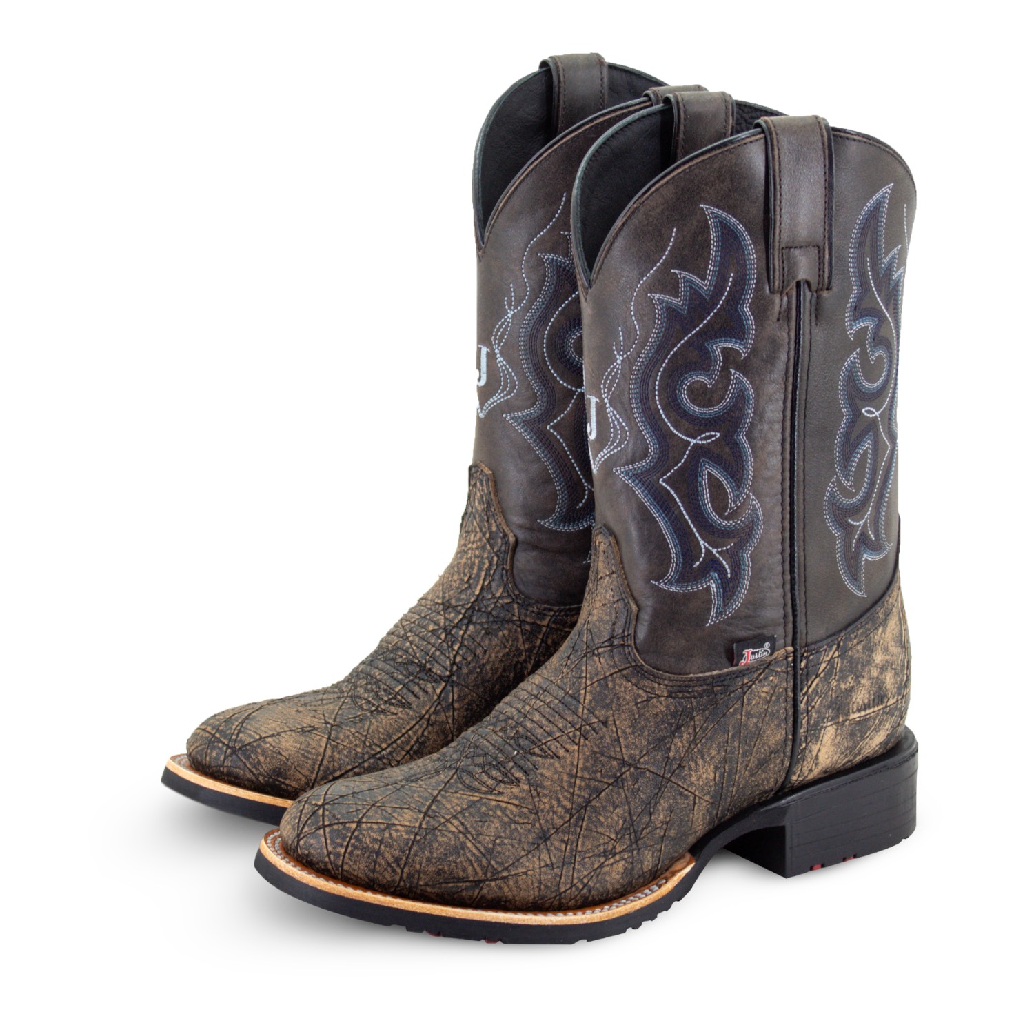Botas Vaqueras Justin Hombre Marshal Piel Jb5557 Pinto 29 Mx