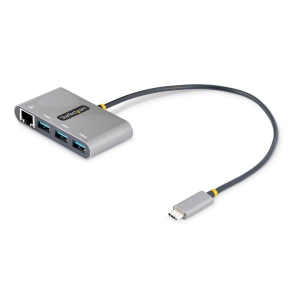 StarTech.com HUB ADAPTADOR USB-C 3 PUERTOS USBA DE 5GBPS CON RED ETHERNET
