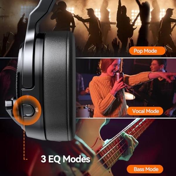 TECKNET Bluetooth Trucker Headset, 40Hrs Single and Dual Ear Wireless ...