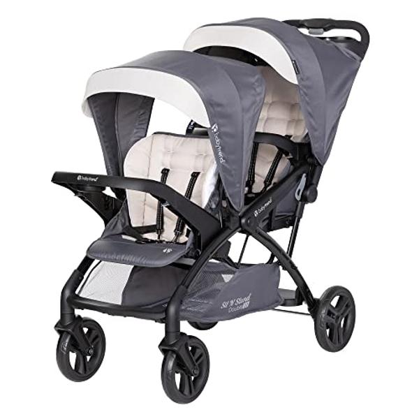 Baby Trend Sit N' Stand Tandem Double Stroller 2.0 DLX with 5 Point ...