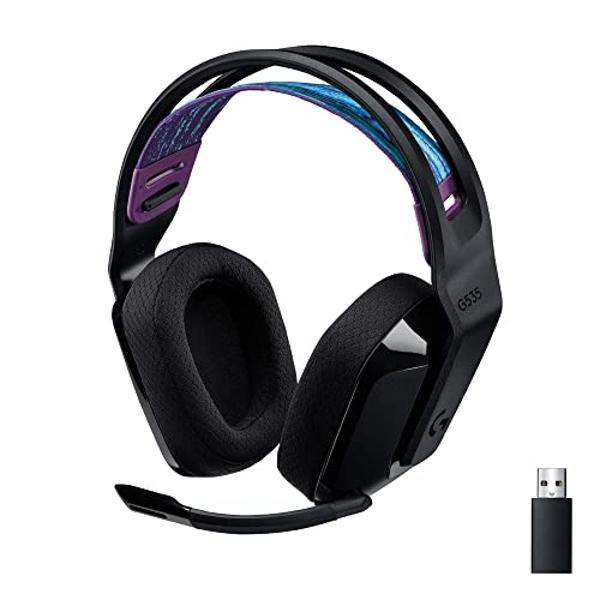 Logitech G535 Lightspeed Wireless Gaming Headset - Lightweight on-ear ...