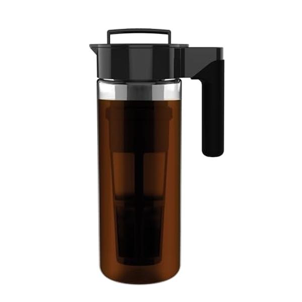 Takeya Glass Cold Brew Coffee Maker for Iced Coffee, Airtight Pitcher ...