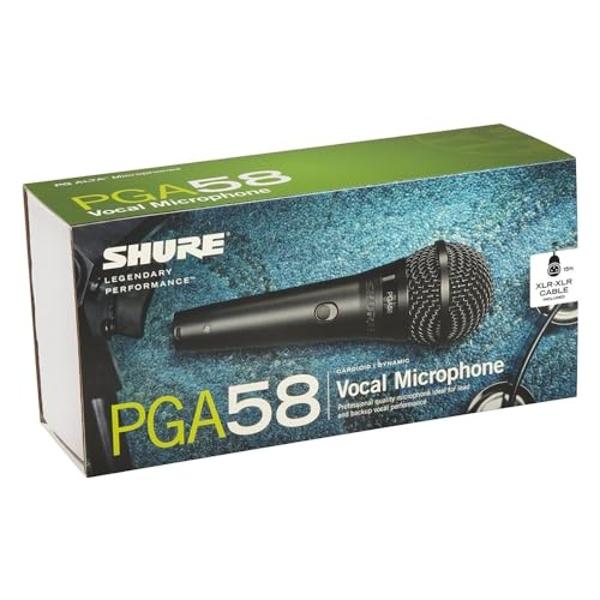 Shure PGA58 Dynamic Microphone - Handheld Mic for Vocals with Cardioid ...