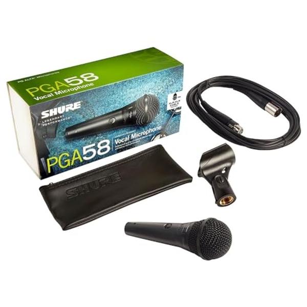 Shure PGA58 Dynamic Microphone - Handheld Mic for Vocals with Cardioid ...