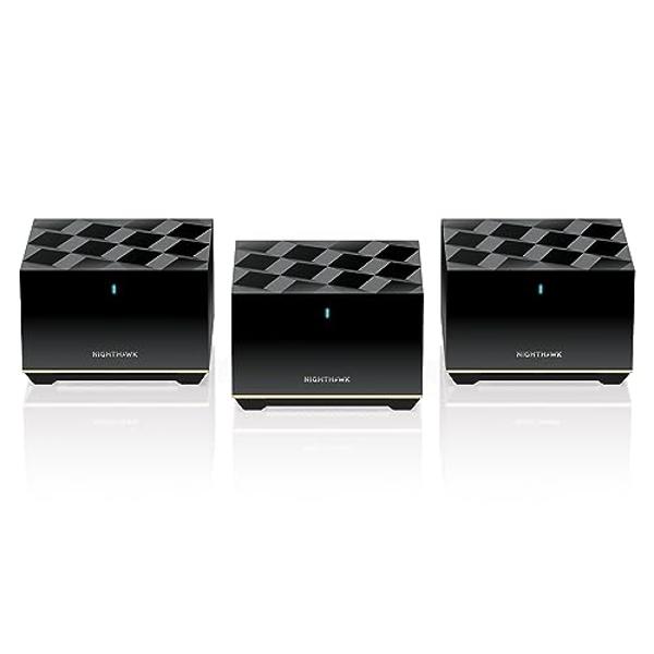 NETGEAR Nighthawk Tri-Band Whole Home Mesh WiFi 6E System (MK93S ...