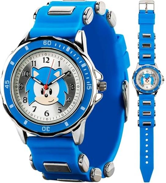 Sonic The Hedgehog Kids Analog Watch - Classic Blue Strap, Time ...