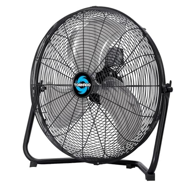 Tornado 18 Inch High Velocity Metal Floor Fan, 3-Speed Powerful Cooling ...