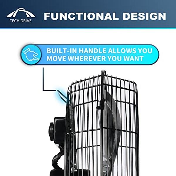 Simple Deluxe Box Fan 20 Inch, 3-Speed Cooling Fan with Aerodynamic ...