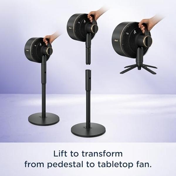 Portable Pedestal Fan - Foldaway Standing Fan Foldable Desk Fan, Use ...
