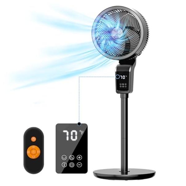 Standing Fan with Remote, Fans Oscillating with 12H Timer, 36-50db ...