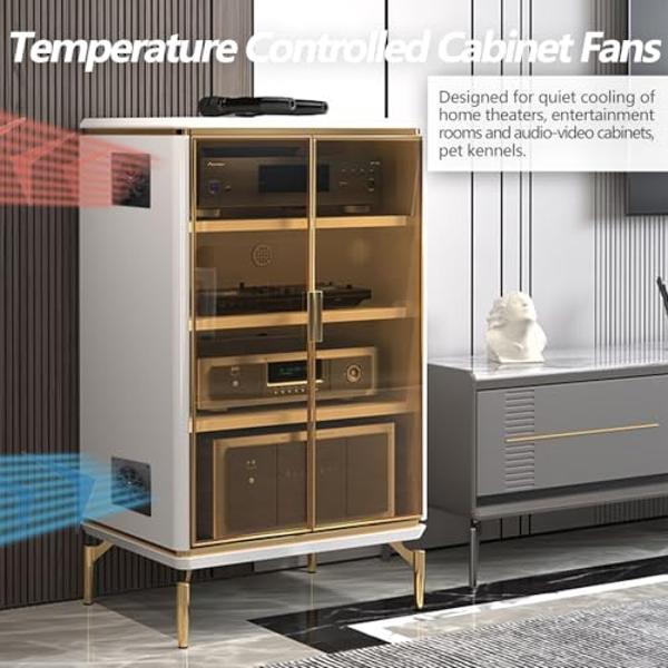 SCCCF 120mm USB Quiet Cabinets Cooling Fan System 6" With 30°C fixed ...