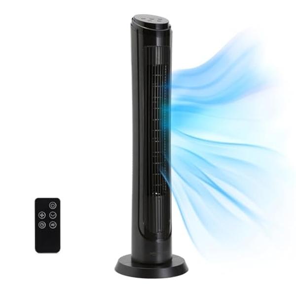 Amazon Basics 40" 70-Degree Oscillating Digital Tower Fan for Bedroom ...