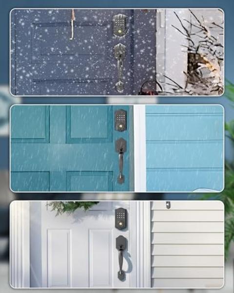 Berlin Modisch Contemporary Square Single Cylinder Deadbolt Lock for ...