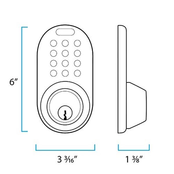 Honeywell Safes & Door Locks - Single Cylinder Front Door Deadbolt Lock ...