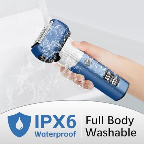 COCCO IMPACTO Shaver, Hygienic Gold Foil Triple Blade, Grey, Wet & Dry Use, Magnetic Replaceable ...