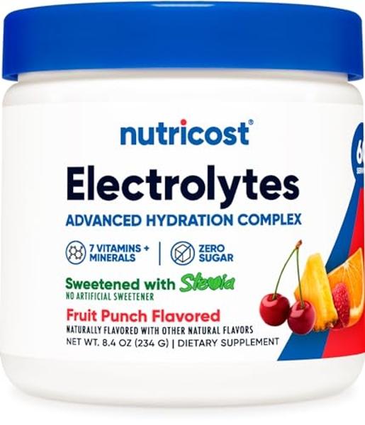 Nutricost Electrolyte Complex Powder (60 Servings, Fruit Punch ...