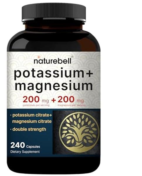 Potassium Magnesium Supplement – Potassium 200 mg + Magnesium 200 mg ...