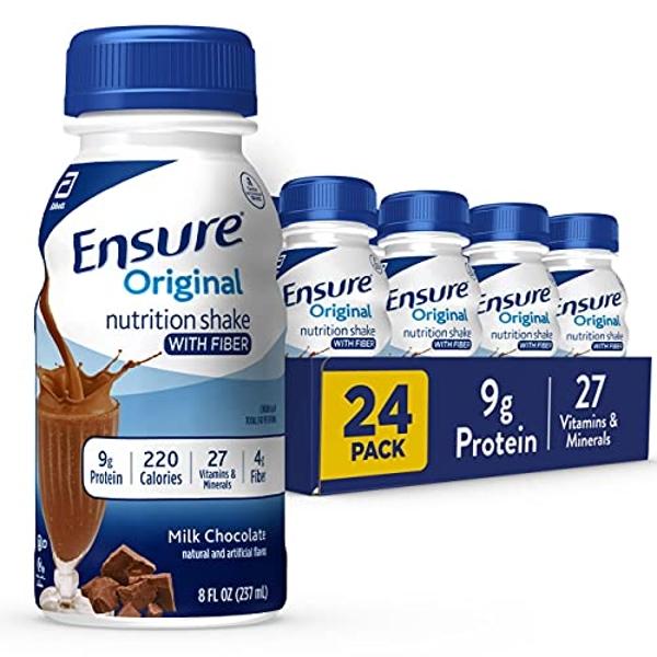 Ensure Original Milk Chocolate Nutrition Shake with Fiber| Meal ...
