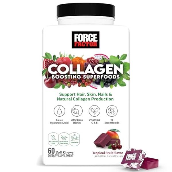 Force Factor Collagen Boosting Superfoods, Vegan Collagen Booster for ...