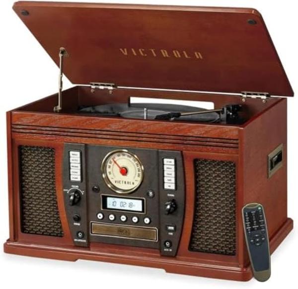 Victrola Aviator 8-in-1 Bluetooth Record Player & Multimedia Center ...
