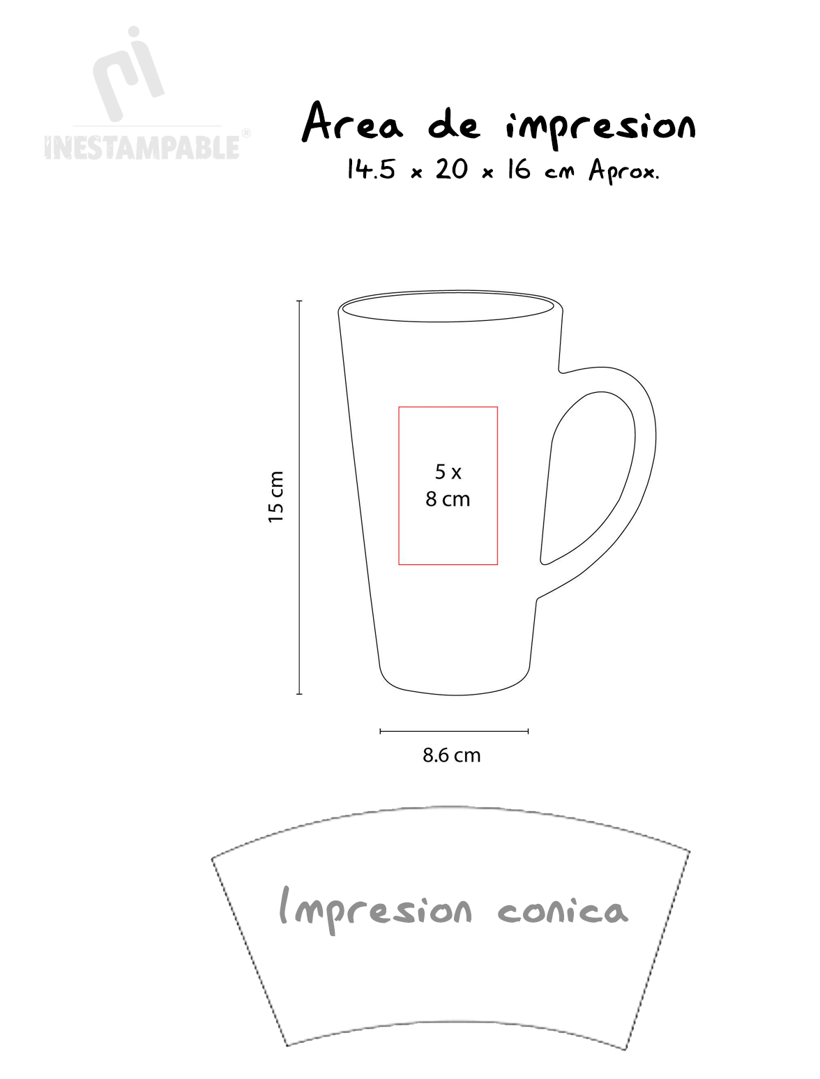 Taza Cónica blanca Perrito Kesi Coffe and Tea, Con fía en ti | perro ...