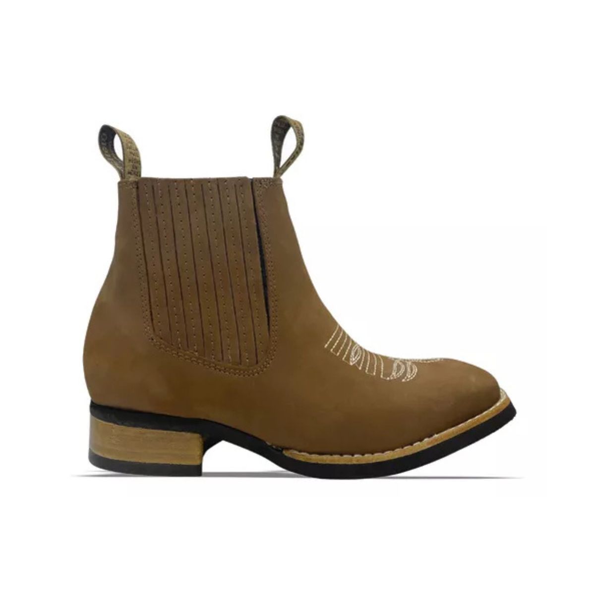 Bota Botín Vaqueras Piel Res Juvenil Rodeo Guerrero