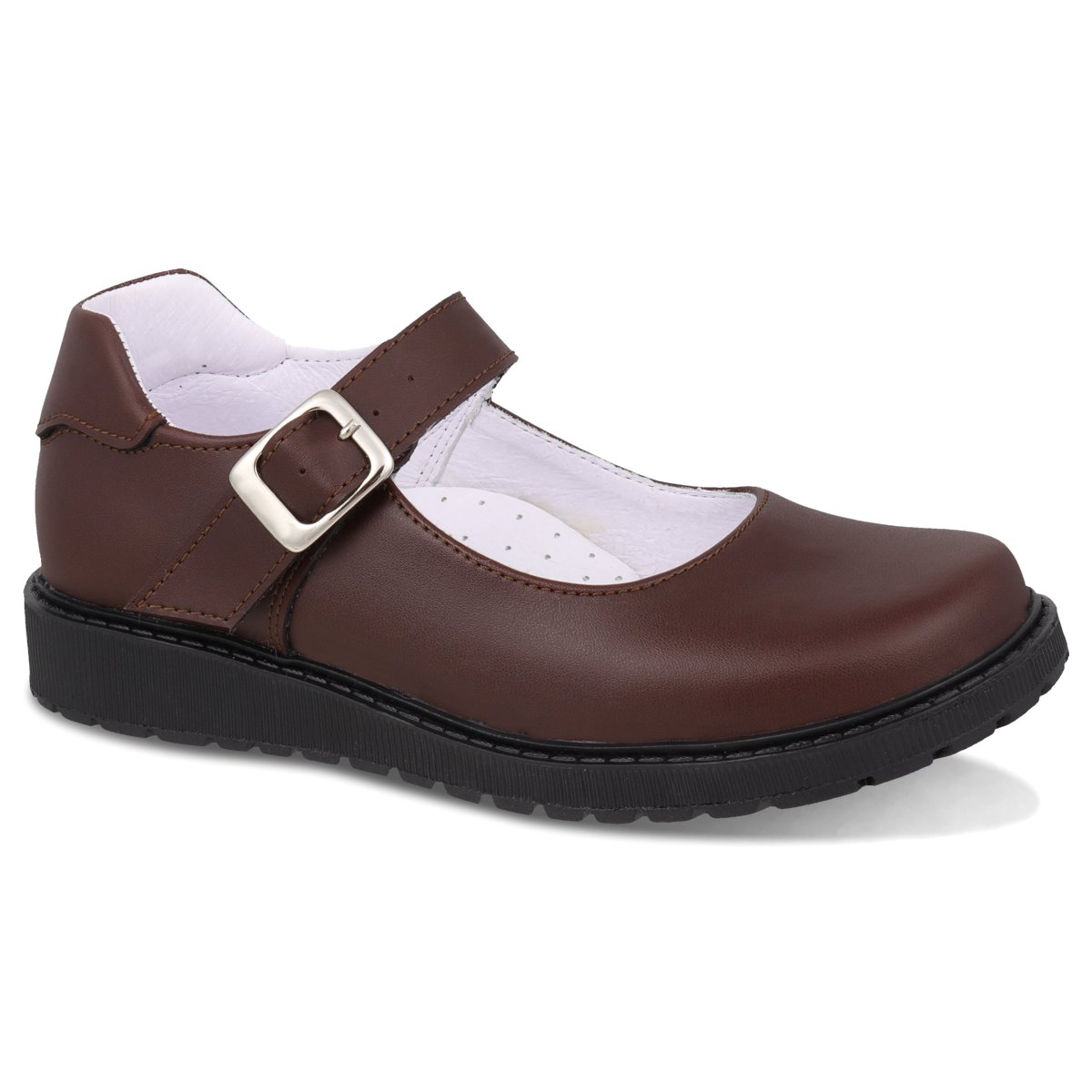 Zapato Escolar Para Niña Marca Dominiq Modelo 1462 abrochado con Hebilla