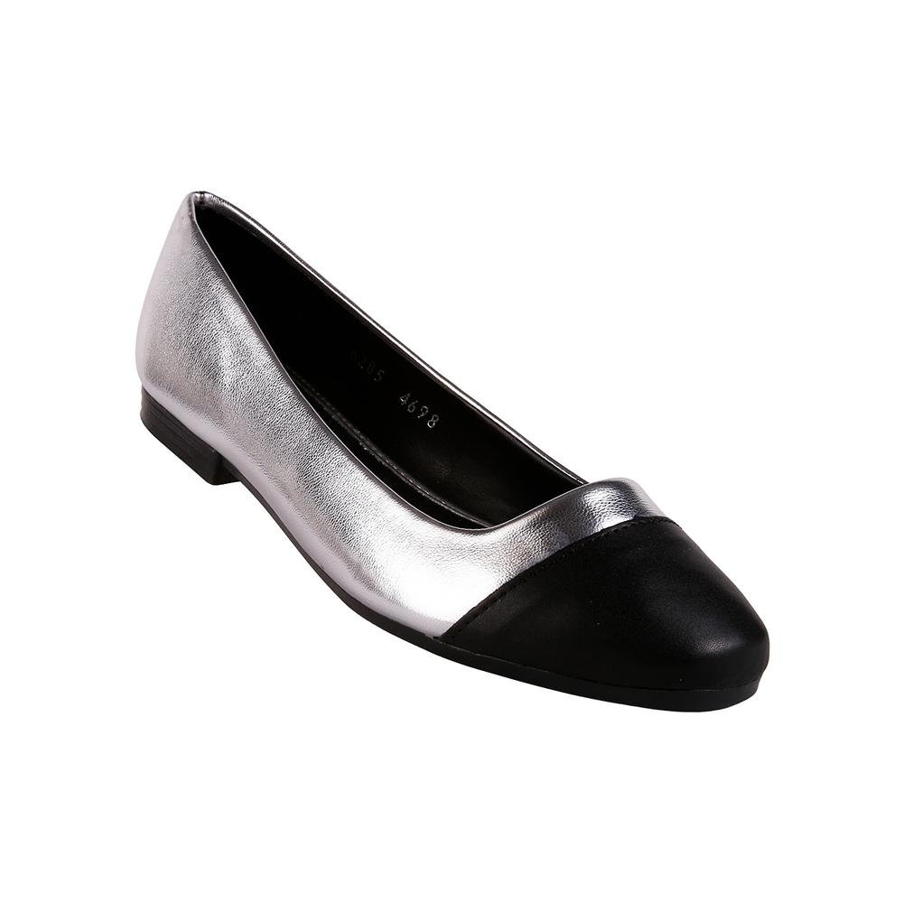 Flat Mujer Plata Stfashion 09004201
