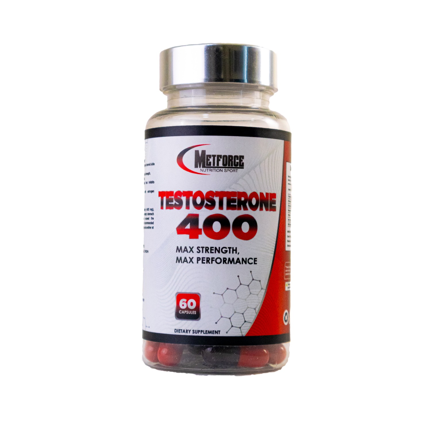 Testosterone 400 Metforce 60 caps Test Booster Natural Masculino