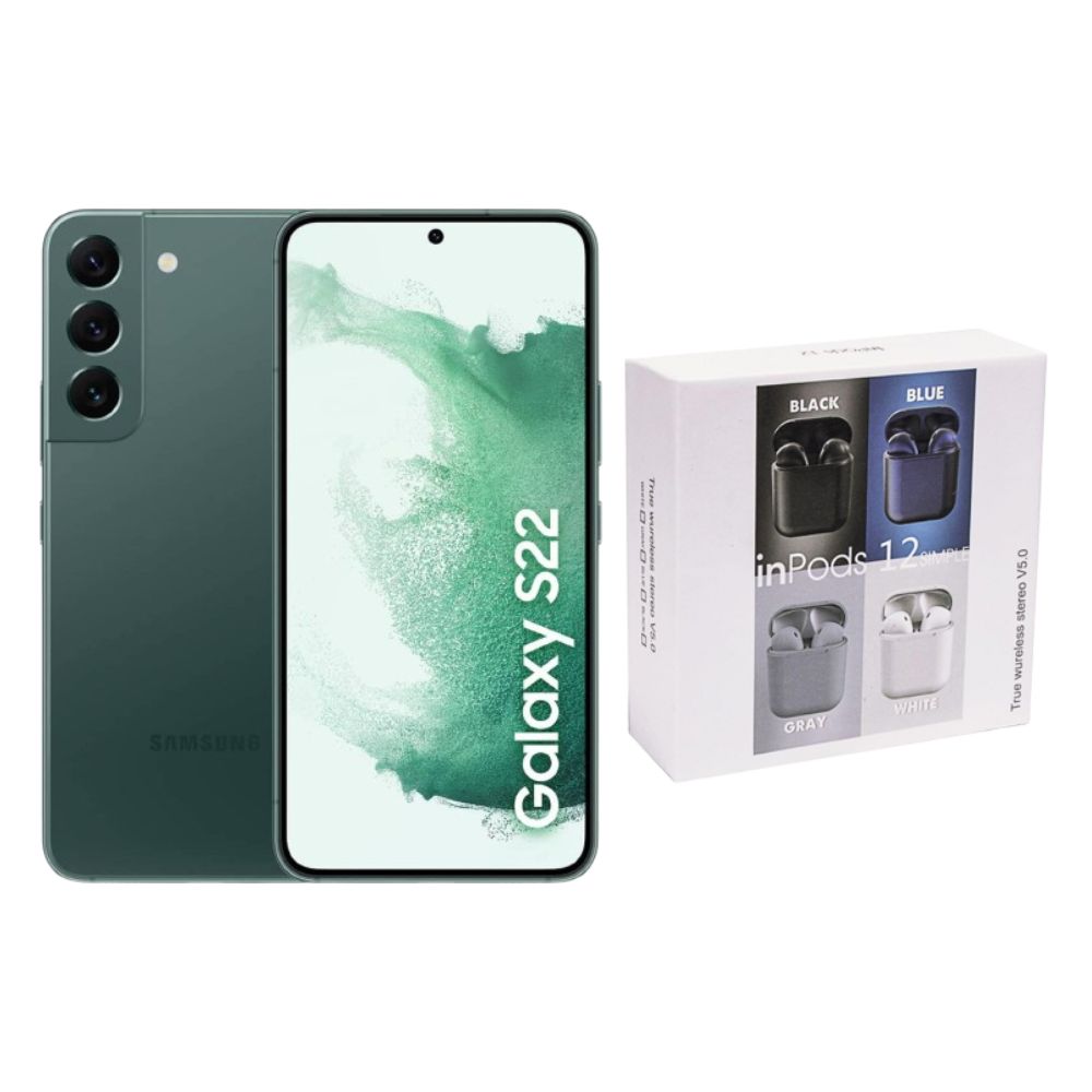 Galaxy S22 Plus 256GB Verde Reacondicionado Grado A + Audífonos Genéricos