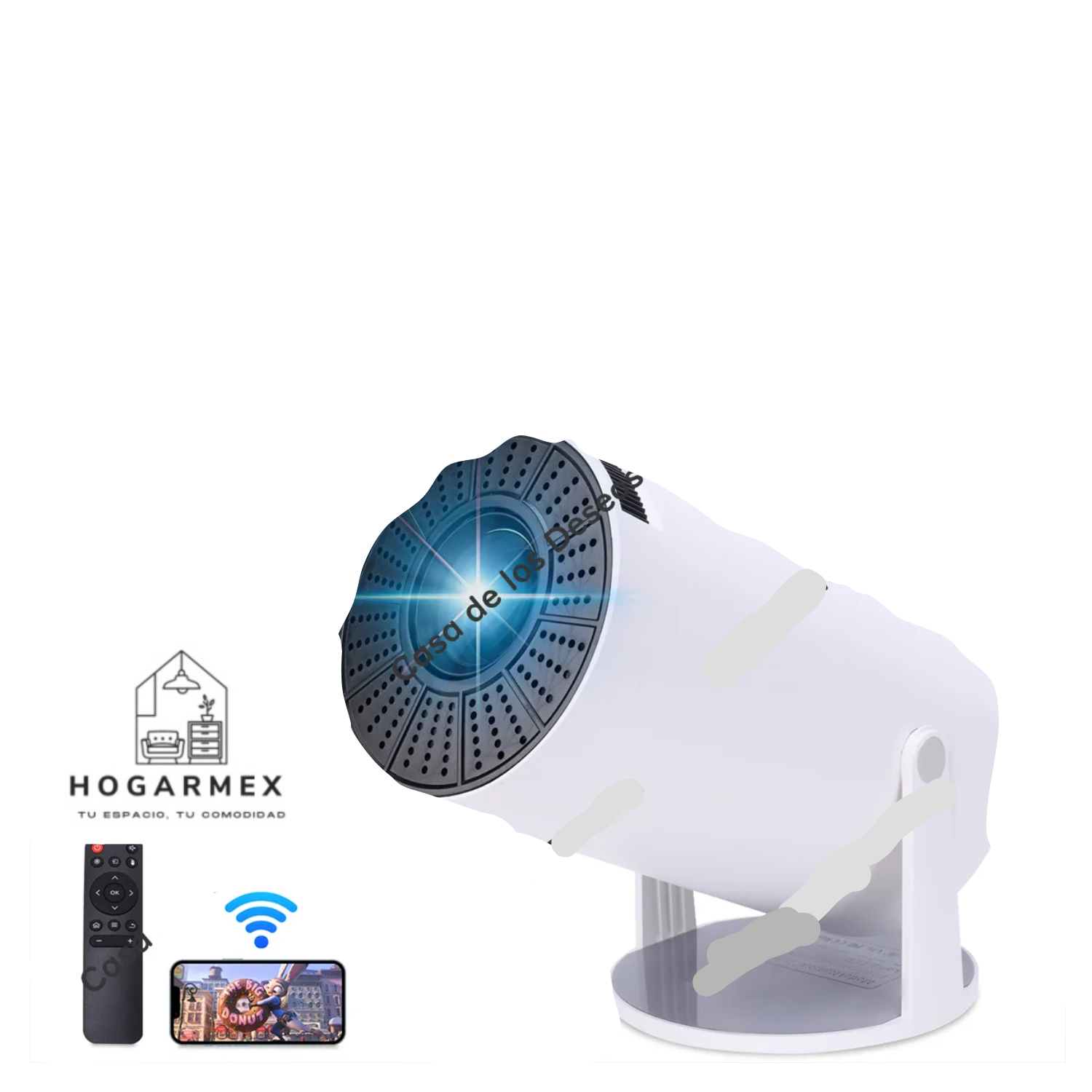 Proyector Android Mini Portatil Smart Tv 4k Hd 1080p Led 9000 Lm ...