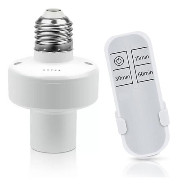 Socket De Foco A Control Remoto Inalámbrico Inteligente E27 Blanco