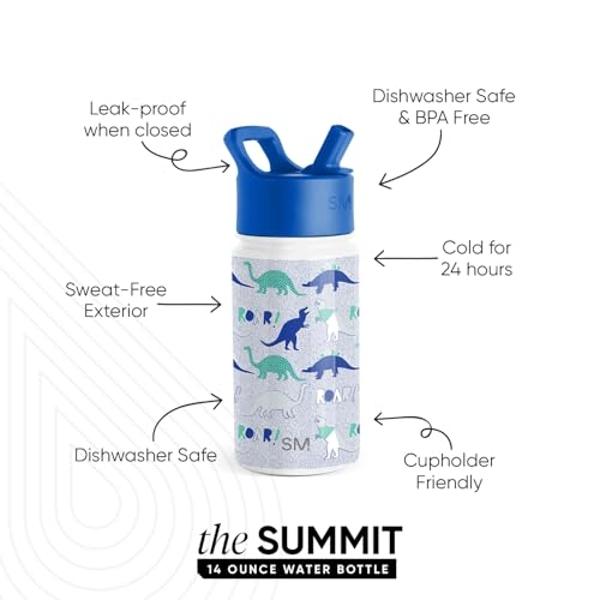 Botella de agua Summit para niños, sencilla y moderna, con tapa con ...