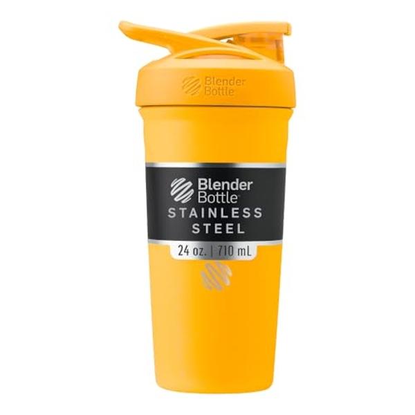 Botella de agua aislada de acero inoxidable BlenderBottle Strada Shaker ...